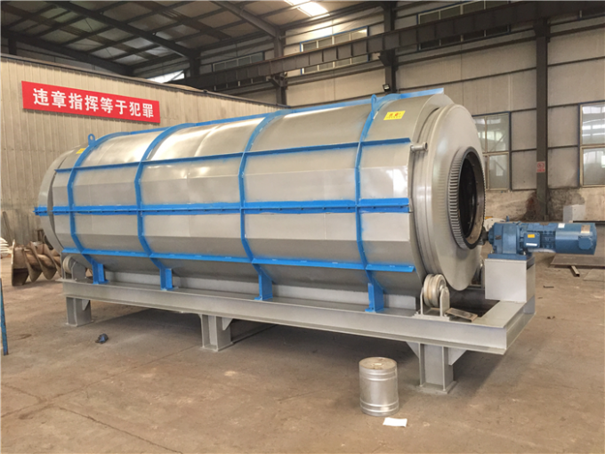 Slag Discharge Drum Screen Pulping Equipment Of Stainless Steel