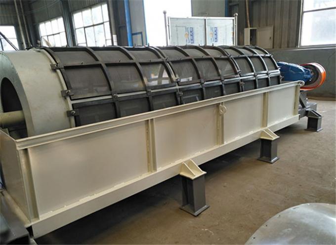 Slag Discharge Drum Screen Pulping Equipment Of Stainless Steel