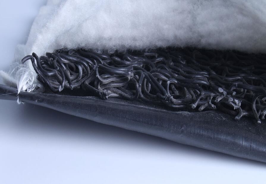 Black PP Hdpe Geonet Sheet With Geomembrane 2m Width High Hole Density